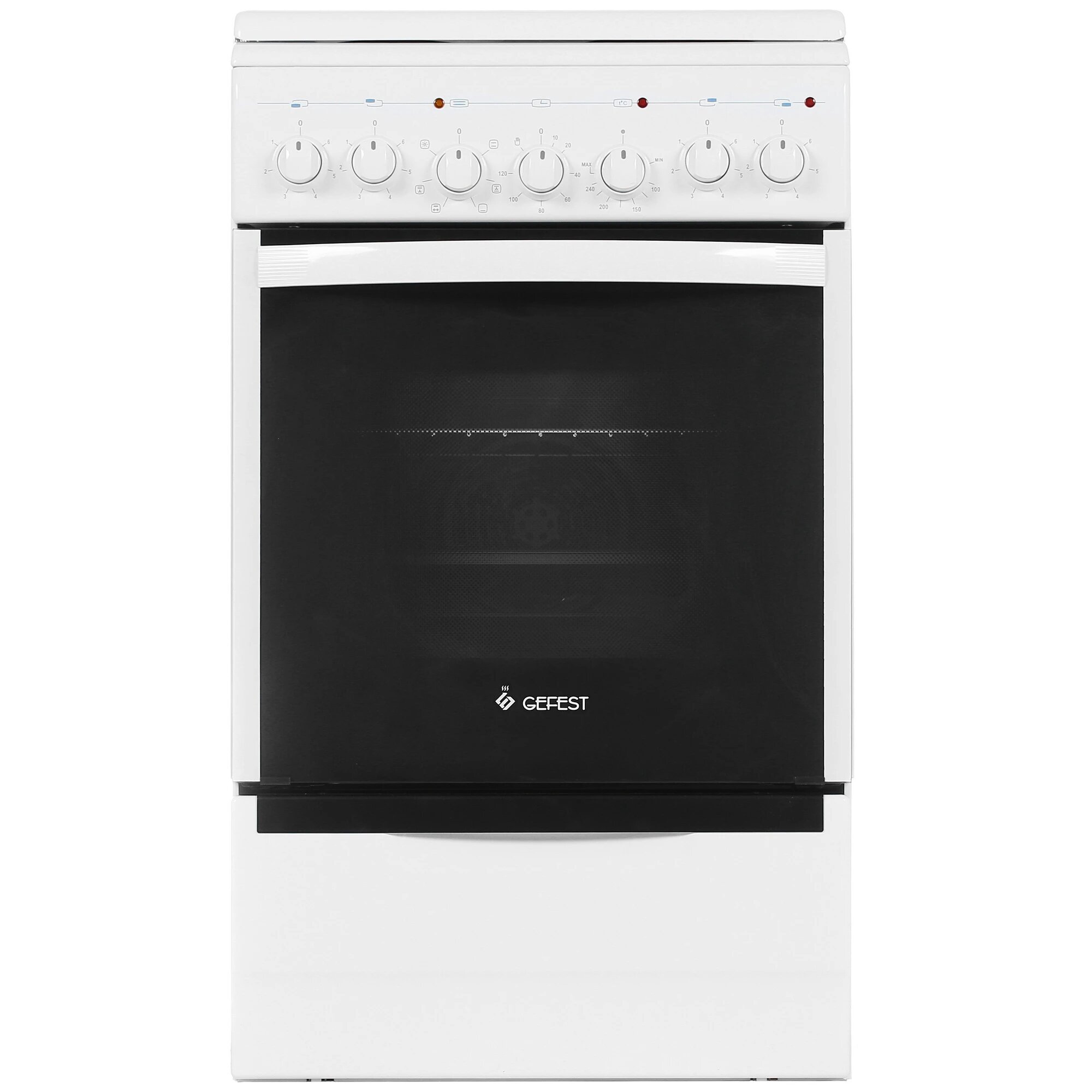 Электрическая плита GEFEST 5140-02, традиционная очистка духовки, 4 конфорки