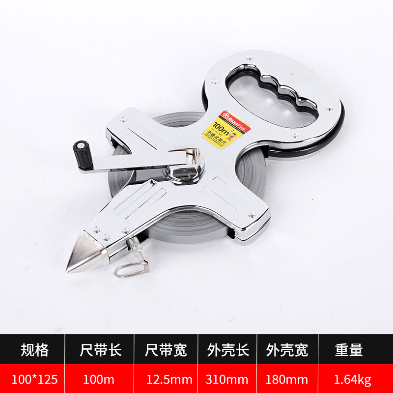 Утолщенная линейка Orton с защитой от падения портативная стальная рама Линейка 30 м 50 м 100 ручная заводная линейка