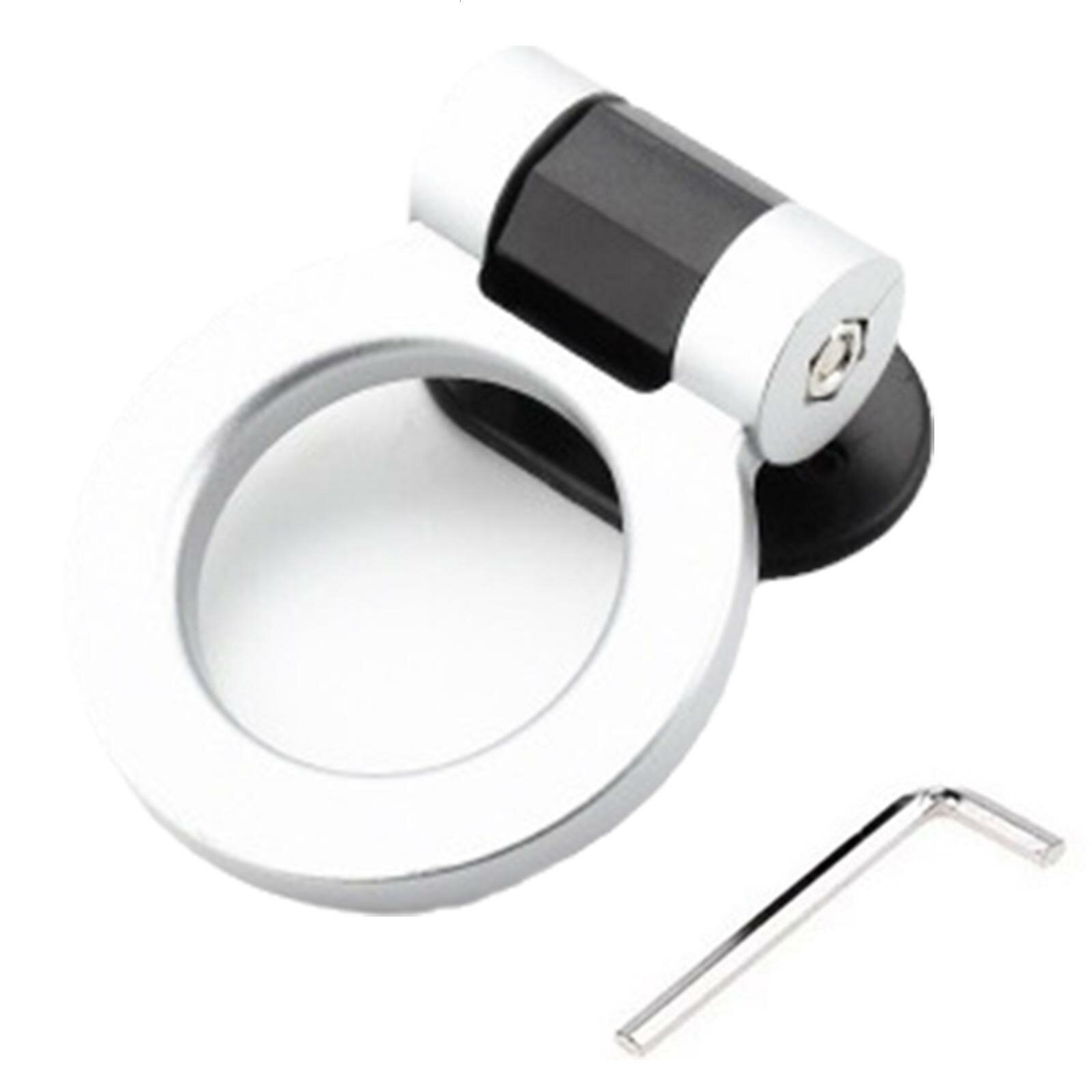 Наклейки на автомобильные крючки-прицепы, Серебро - Круглый