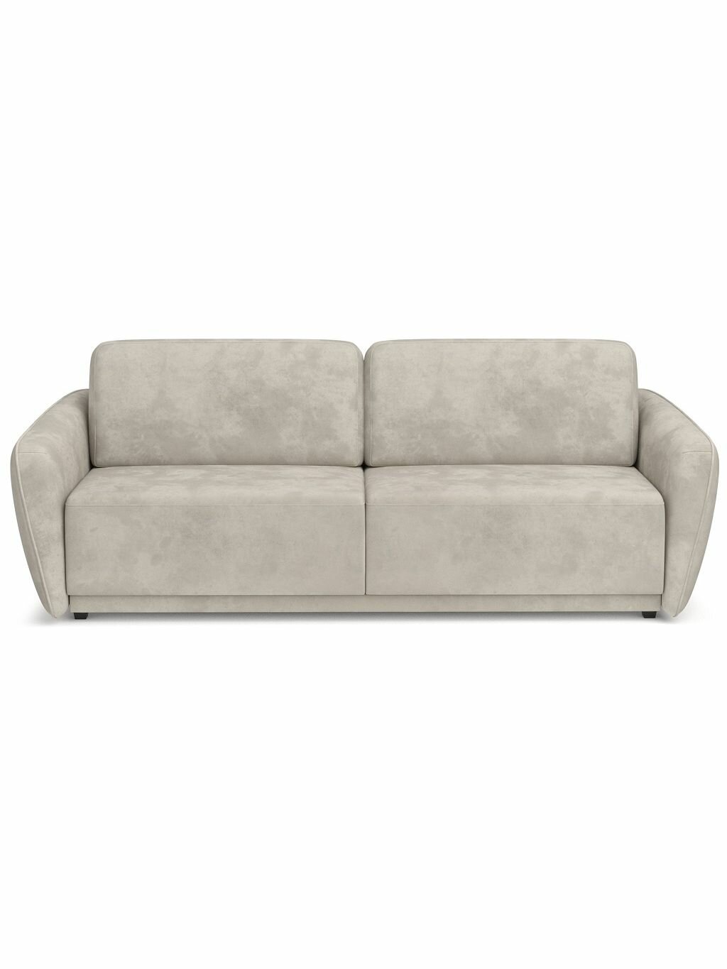 Диван-кровать раскладной PUSHE Тео СП, велюр, серый Nebby 304