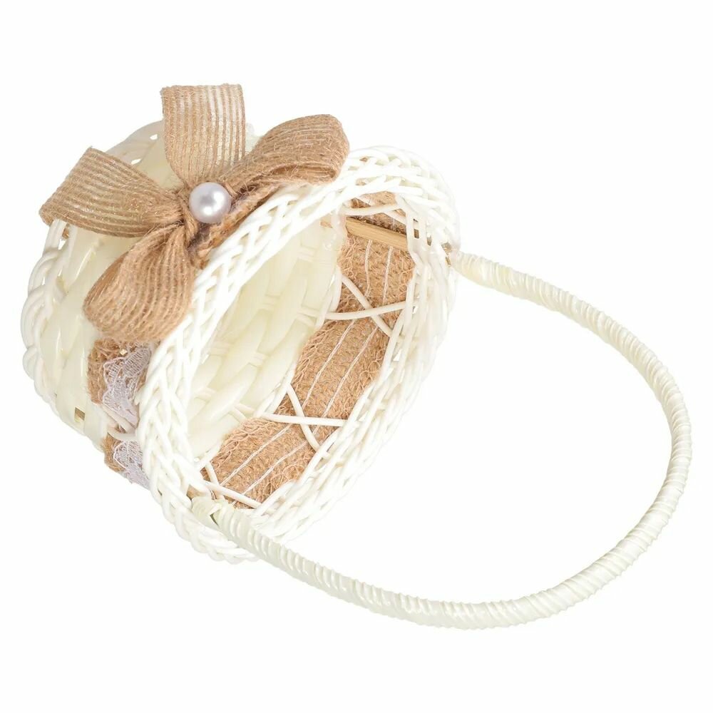 Корзина Для Цветов Невесты Размер 15.00X12.00X12.00Cm Идеально Для Свадебных Подарков И Украшений Весенних Мероприятий
