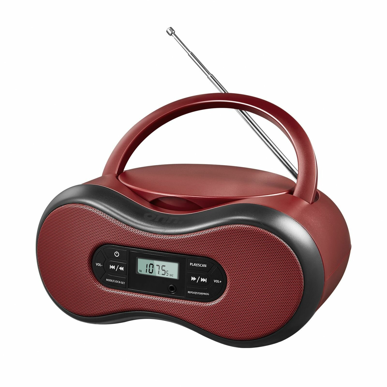 CD-плеер Boombox с Bluetooth, FM-радио, вход Aux 3,5 мм, не поддерживает воспроизведение дисков формата MP3