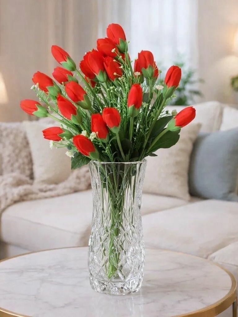 Крокусы искусственные подснежники тюльпаны 1шт. букет