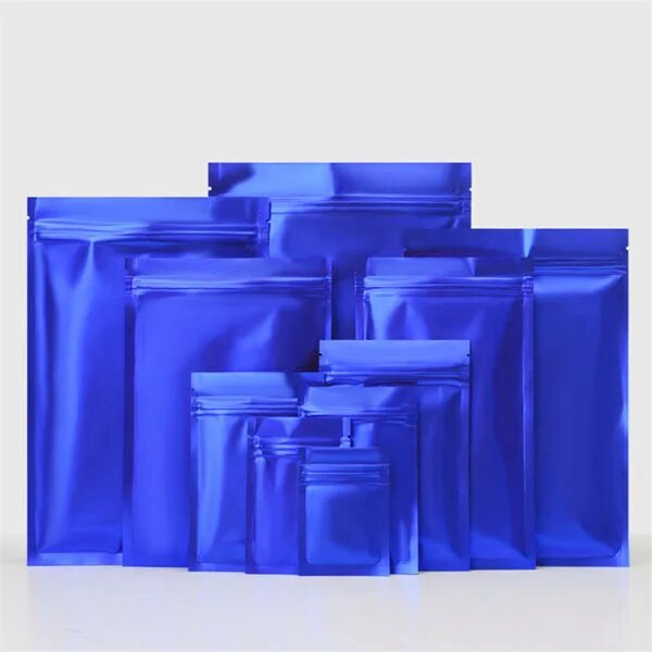 Герметичные пакеты из алюминиевой фольги Синий, Blue, 50pcs, 15x22cm