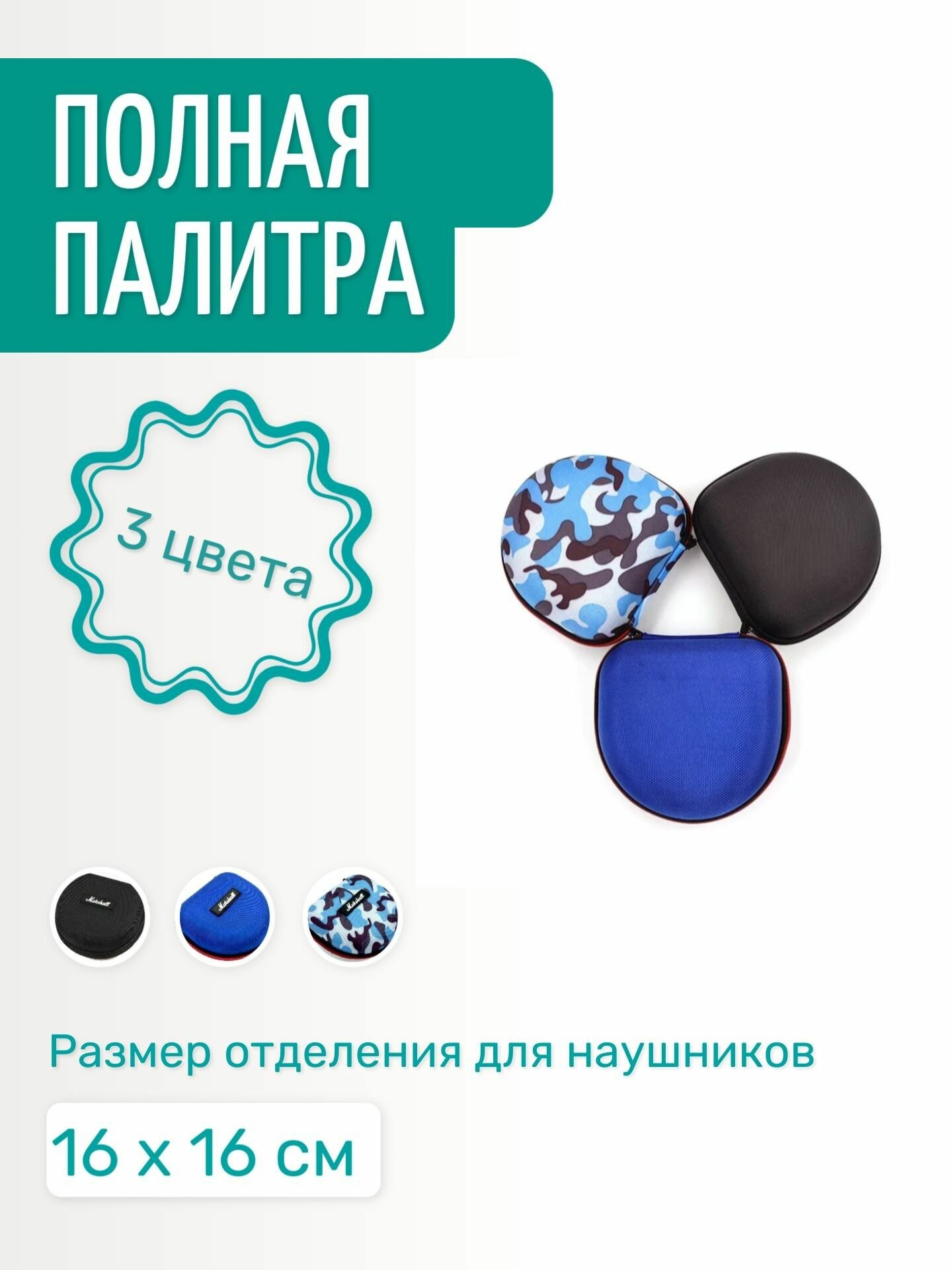 Кейс (сумка) для наушников Marshal Major I, II BT, III, IV, V-ls