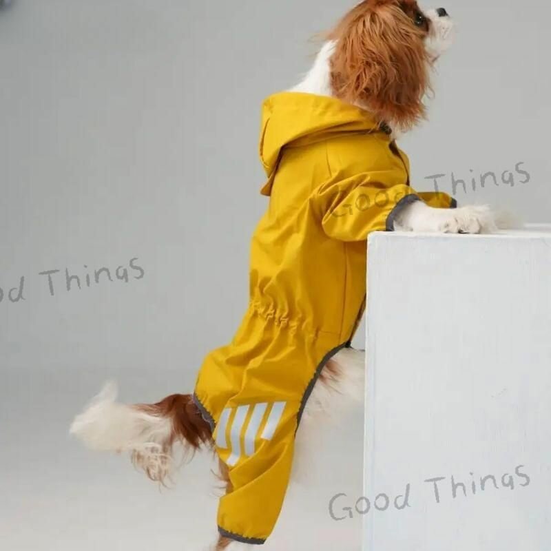 Дождевик-комбинезон для собак водонепроницаемый, для мелких и средних пород! Защита от грязи и непогоды-XXL