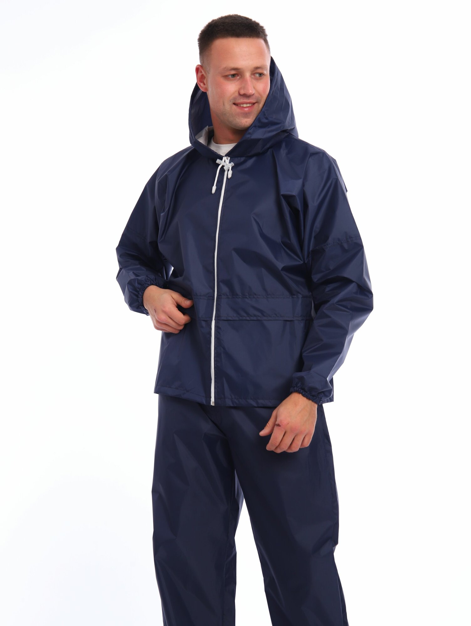 Костюм дождевик брючный темно-синий(48/50)