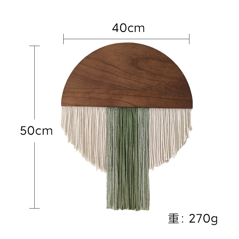 Кросс-бордерный фоновый настенный ручной работы гобелен для гостиной, декор для деревянной доски, гобелен с кисточками для спальни, креативное настенное украшение