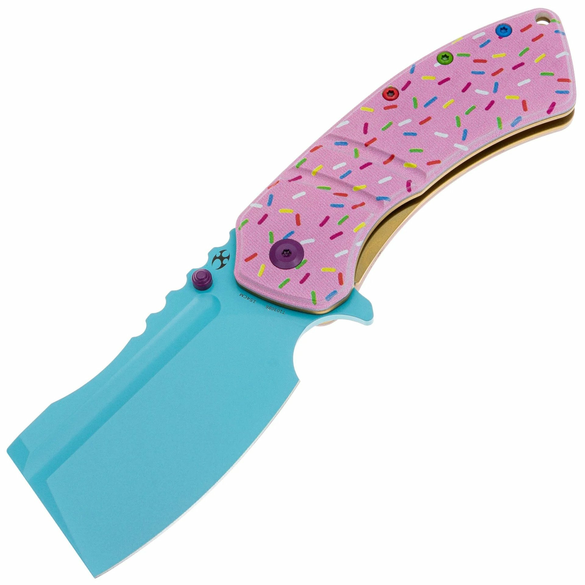 Складной нож Kansept XL-Korvid blue T1030B6, сталь 154CM, рукоять Donut G10