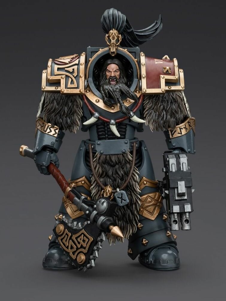 Подвижная фигурка JOYTOY Warhammer 30K 1/18 Action Figures Space Wolves Varagyr Wolf Guard Squad Varagyr Terminator 1