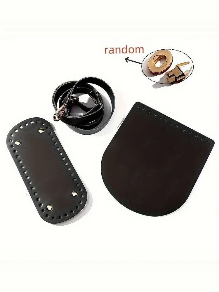 1 Набор для изготовления сумки ручной вязки - включает в себя плечевой ремень, дно и клапан.