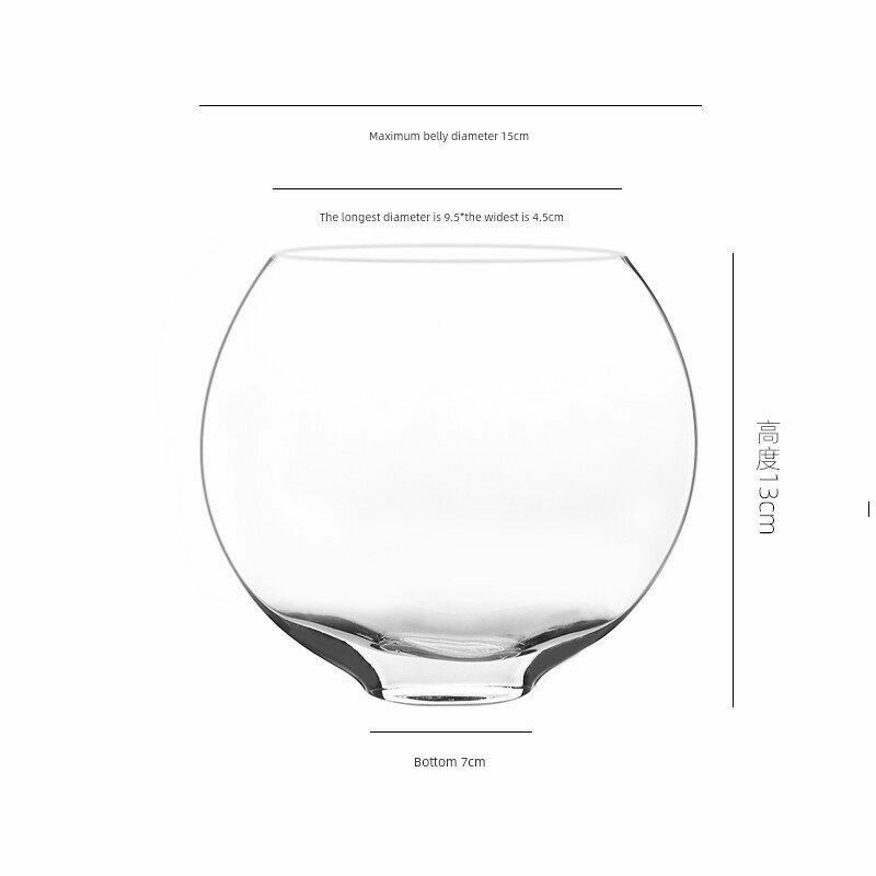 Креативная скандинавская прозрачная плоская стеклянная ваза, плоский цилиндрический подсвечник для цветов, гидропонная