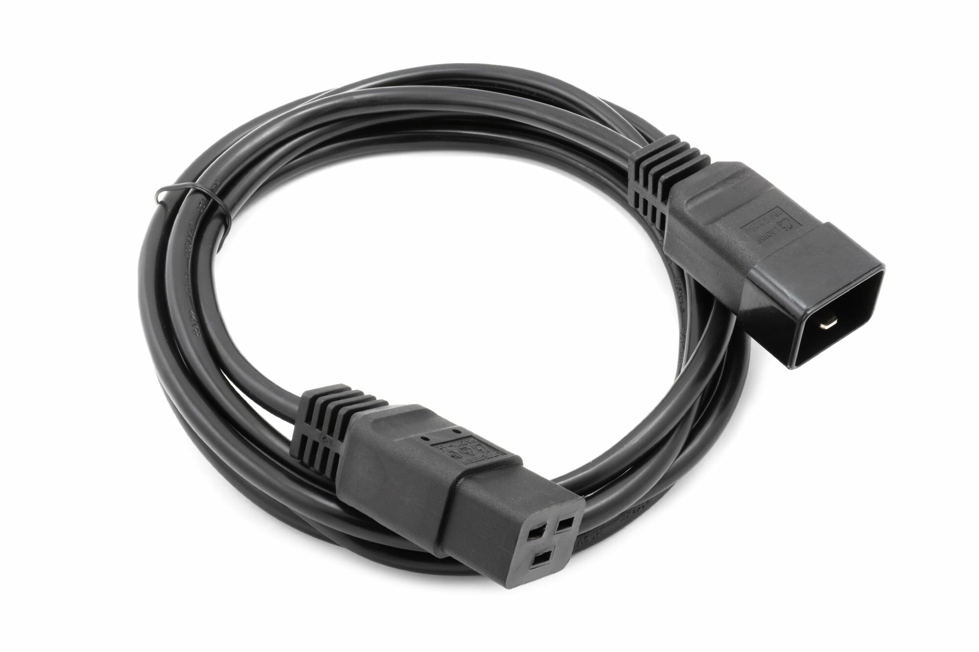 Кабель питания A1 3 м, C19-С20, 3x1.5 мм , 3500 Вт, черный A1-PC15-C19-C20-3M