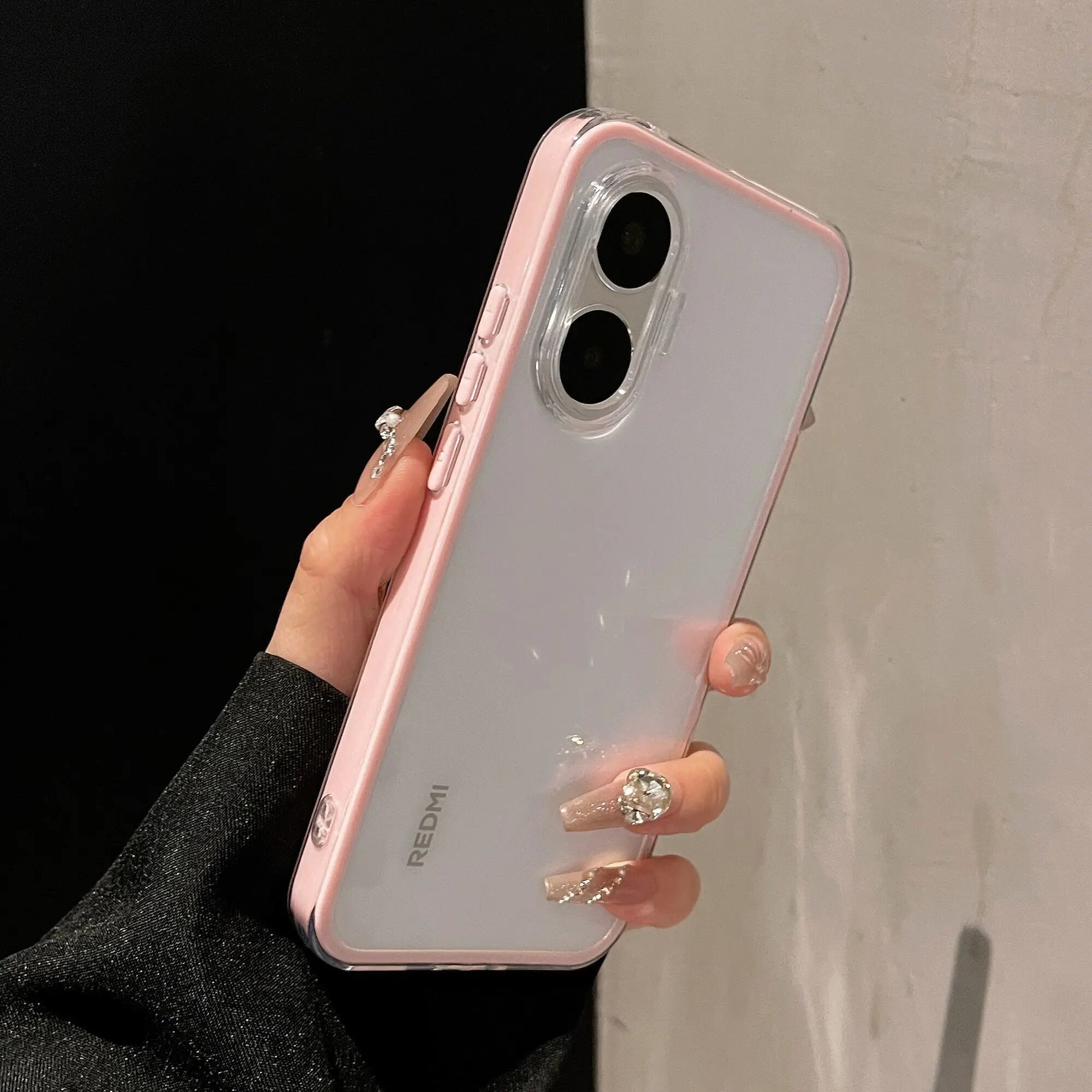 Розовый чехол для POCO F7 из силикона