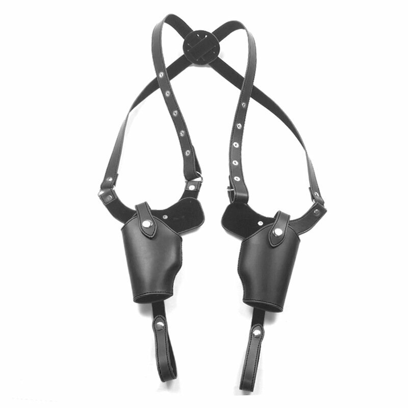 1911 P320 Новый двойной плечевой подмышечный чехол для пистолета, подсумок для магазина, скрытый 007 тактический кожаный кобура для пистолета