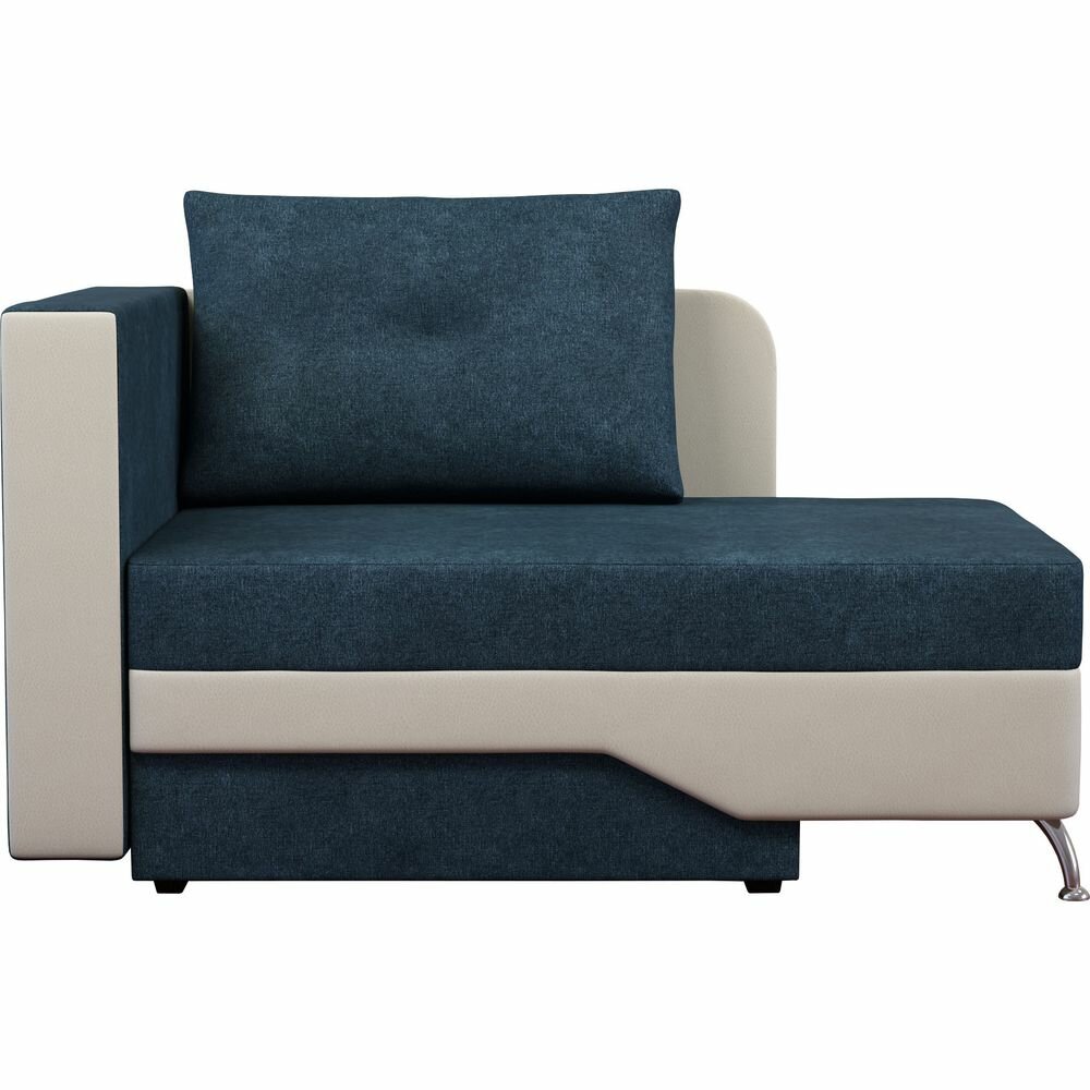 Диван кушетка Наш Диван Весна А16 велюр синий