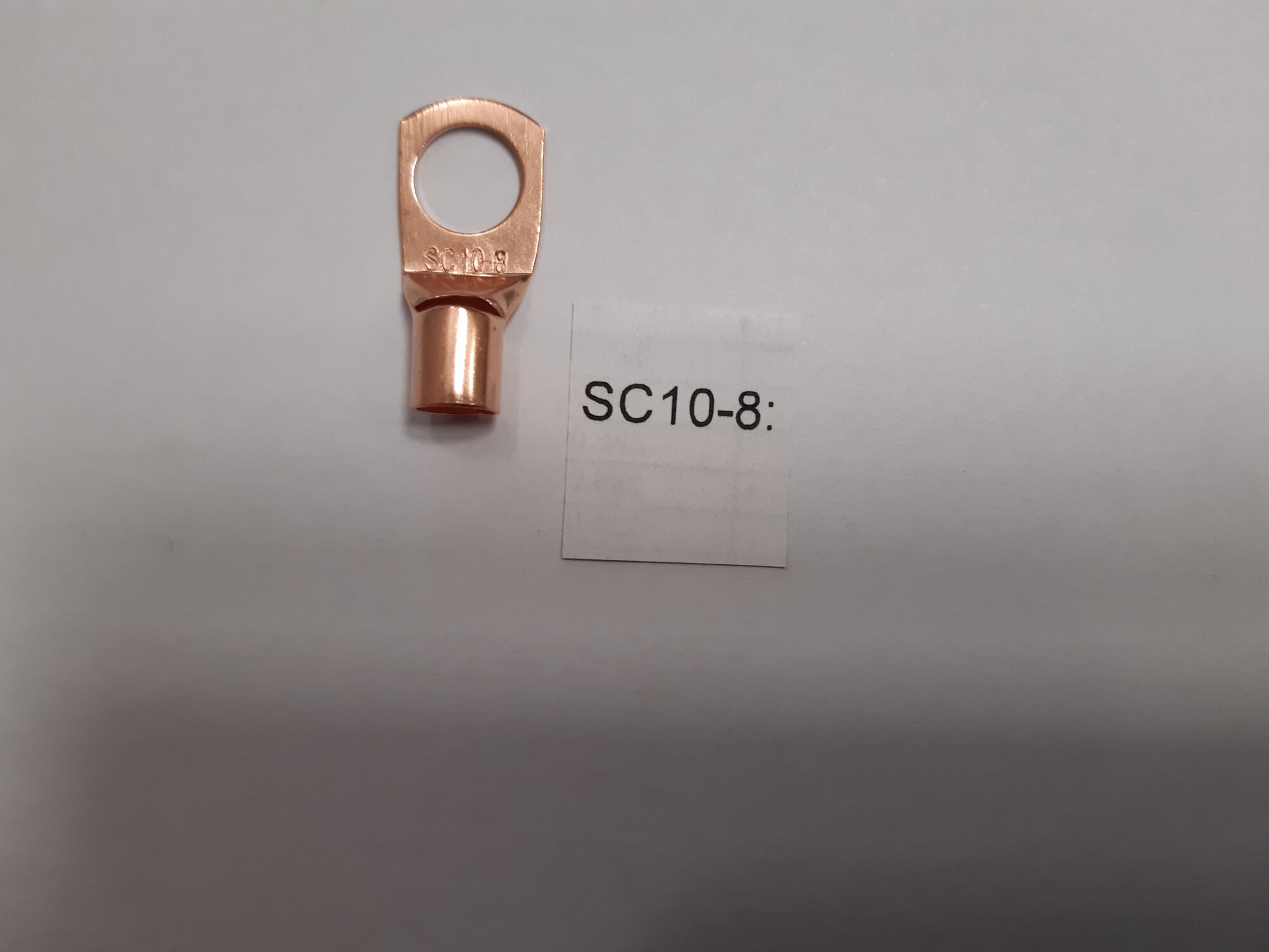 Клемма кольцевая под обжим медь SC10-8 (10мм2, М8) (комплект 5шт.)