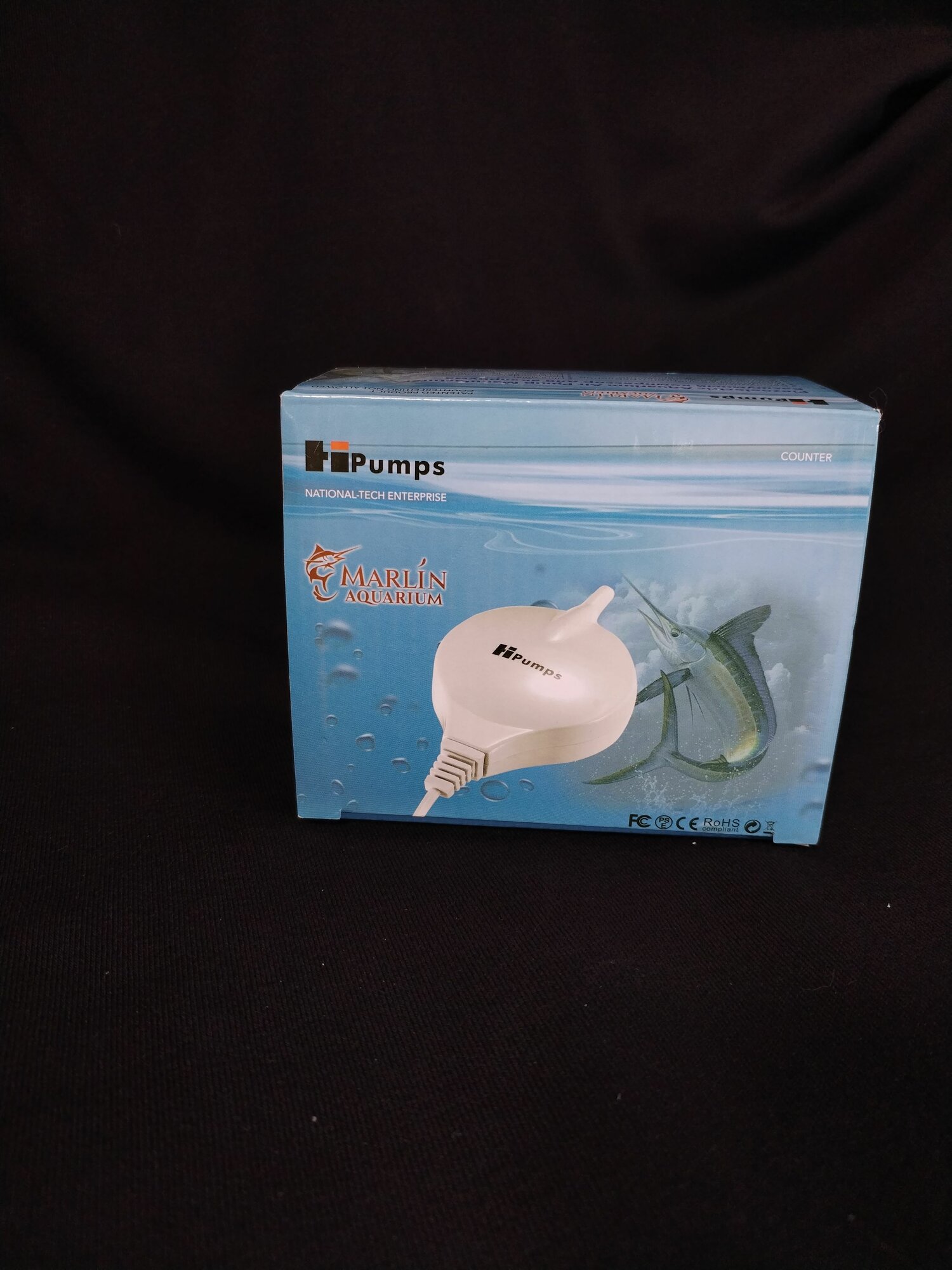 Компрессор Пьезокомпрессор Pumps, 1.5 Вт, 24 л/ч для аквариумов объемом до 200 л, низкошумный