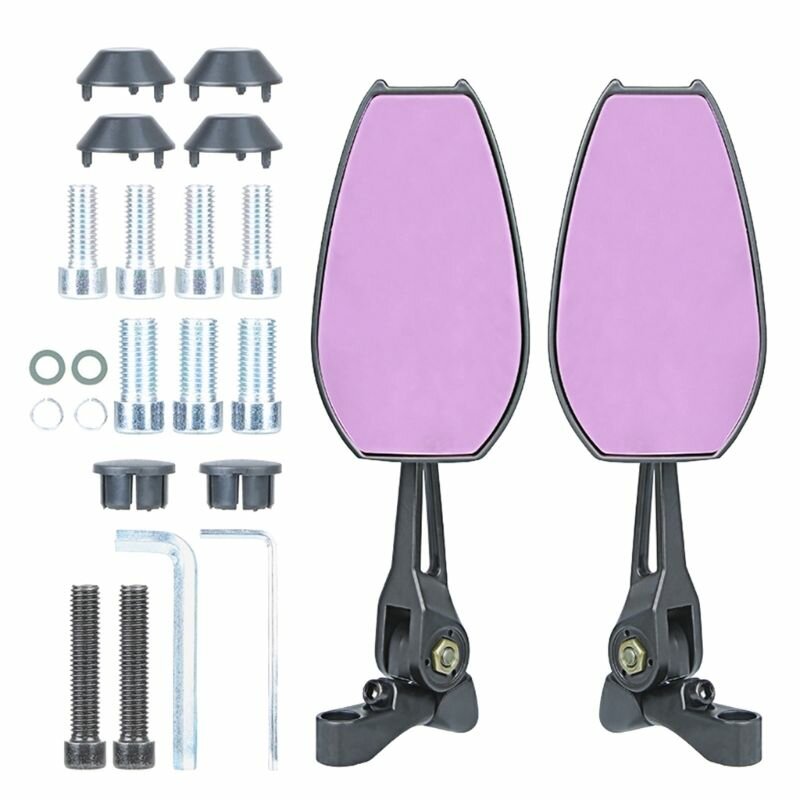 Мотоцикл скутер электромобиль модифицированное фиолетовое стеклянное антибликовое зеркало универсальное