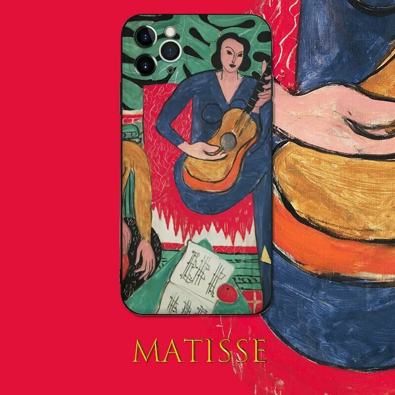 Ретро чехол для телефона с масляной живописью и животным принтом, стиль Маттиса, 3D-выгравировка, универсальный