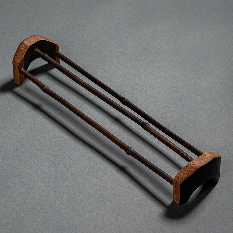 Бамбуковая многоярусная подставка для чашек, двухслойное хранение, бамбуковая охлаждающая фильтрующая подставка для чашек, простая подставка для чайных чашек, сушилка для чашек, дренажная подставка