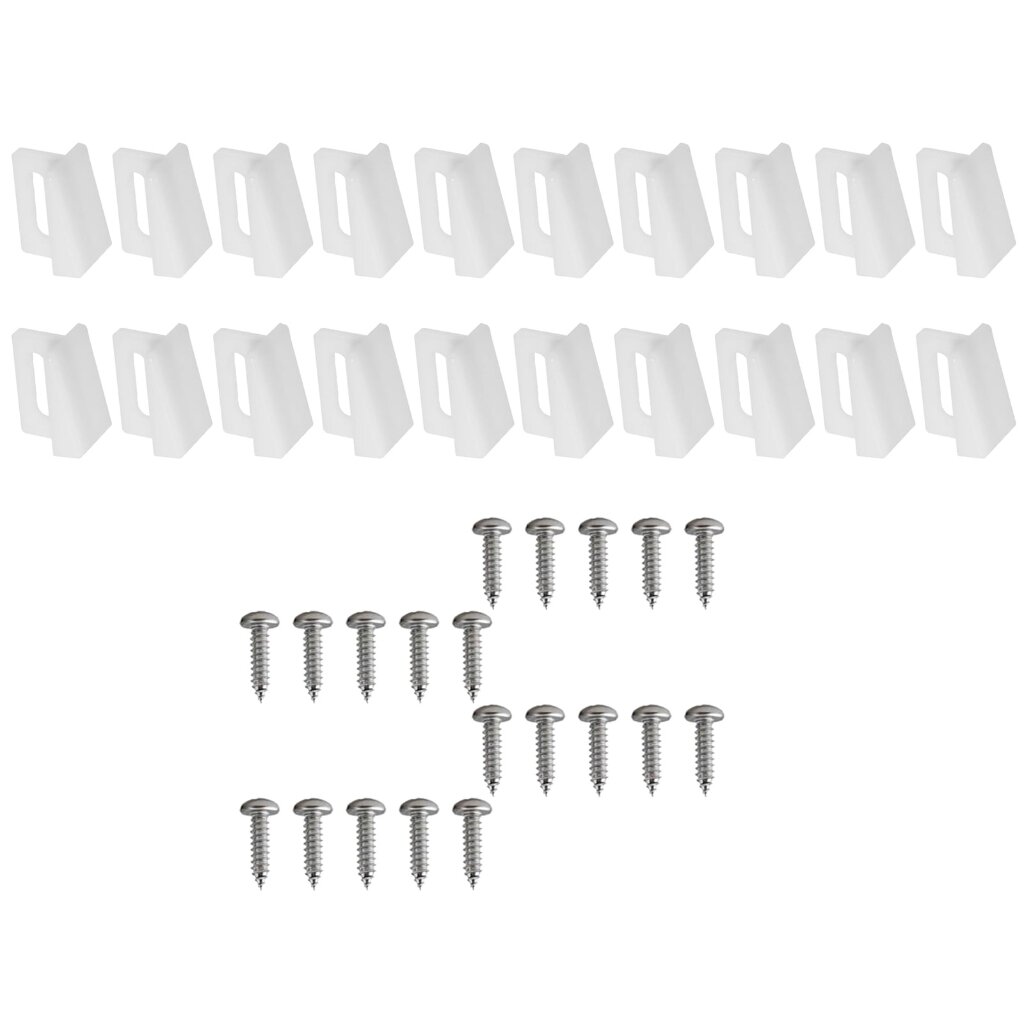 20шт Комплект Кронштейнов Для Раздвижных Дверей Быстрая Сборка Прочный Зажим Для Крепления Дверной Дорожки