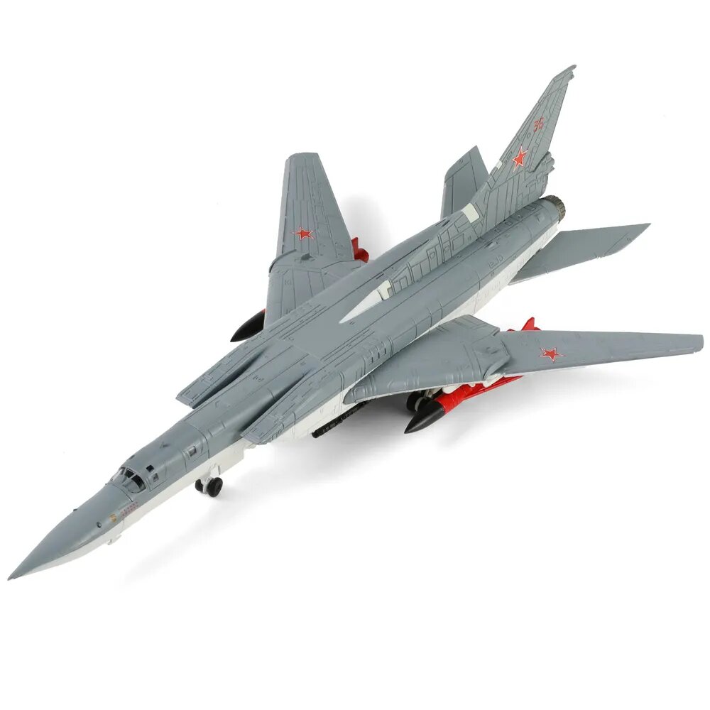 Модель самолета Ту-22М3 "Бэкфайр" (Backfire), Масштаб 1:143, Металлическая литая коллекционная