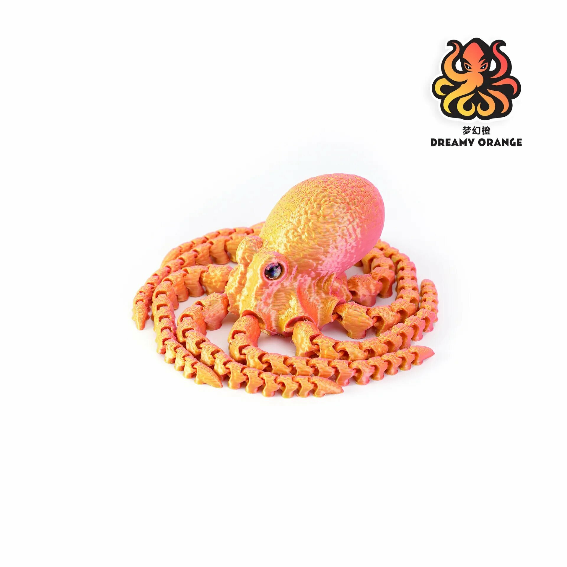 3D фигурка осьминога Dream Orange