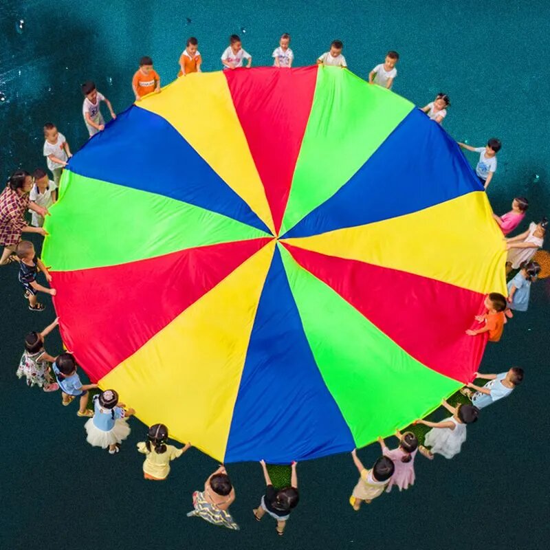 Детский игровой парашют для командных игр, диаметр 2. метра