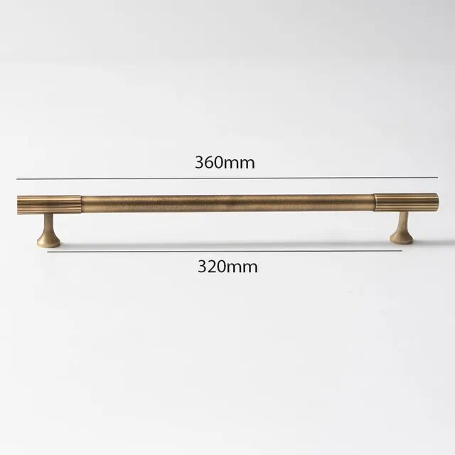 Бронзовые ручки для шкафов из латуни 320mm hole centers