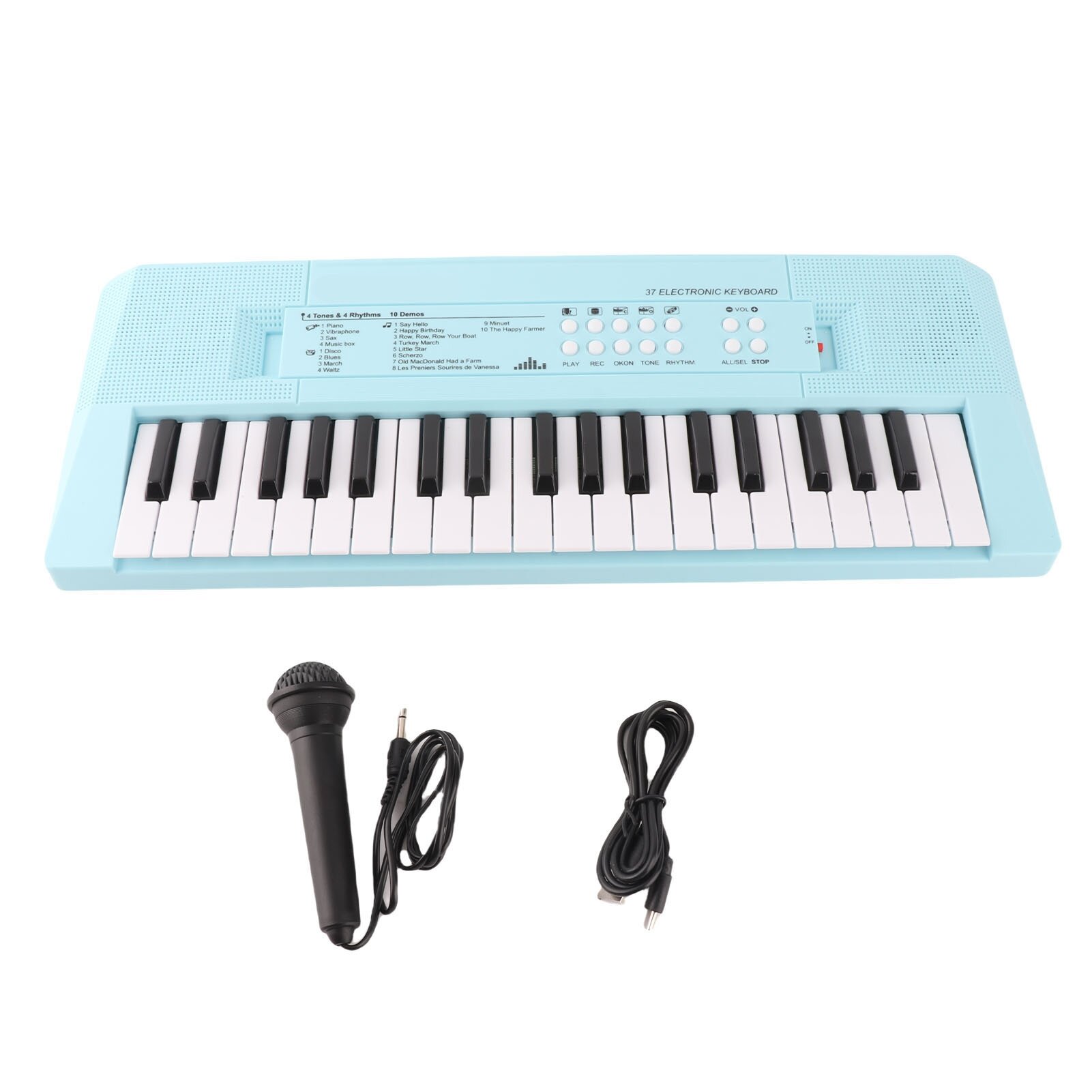 Электропианино BF-3738 с 37 клавишами, музыкальная клавиатура, инструмент для обучения начинающих.