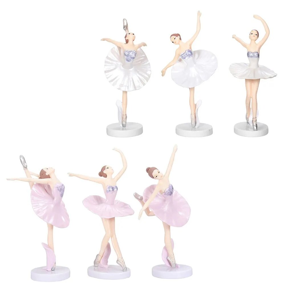 6 шт. белого декора для комнаты, балетная девушка, поделки, украшения, шляпа для ребенка 15X6 см