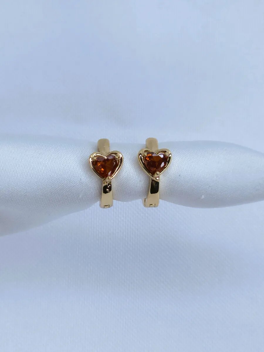 Серьги конго, искусственный камень