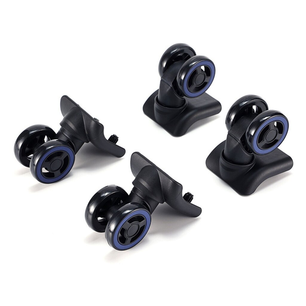 4 шт./Упак. Багажные Колеса Чемодан Двухрядный Роликовый Комплект Для Ремонта Оборудования Сверхмощные Колеса 360 ° Вращающиеся Ролики Черный