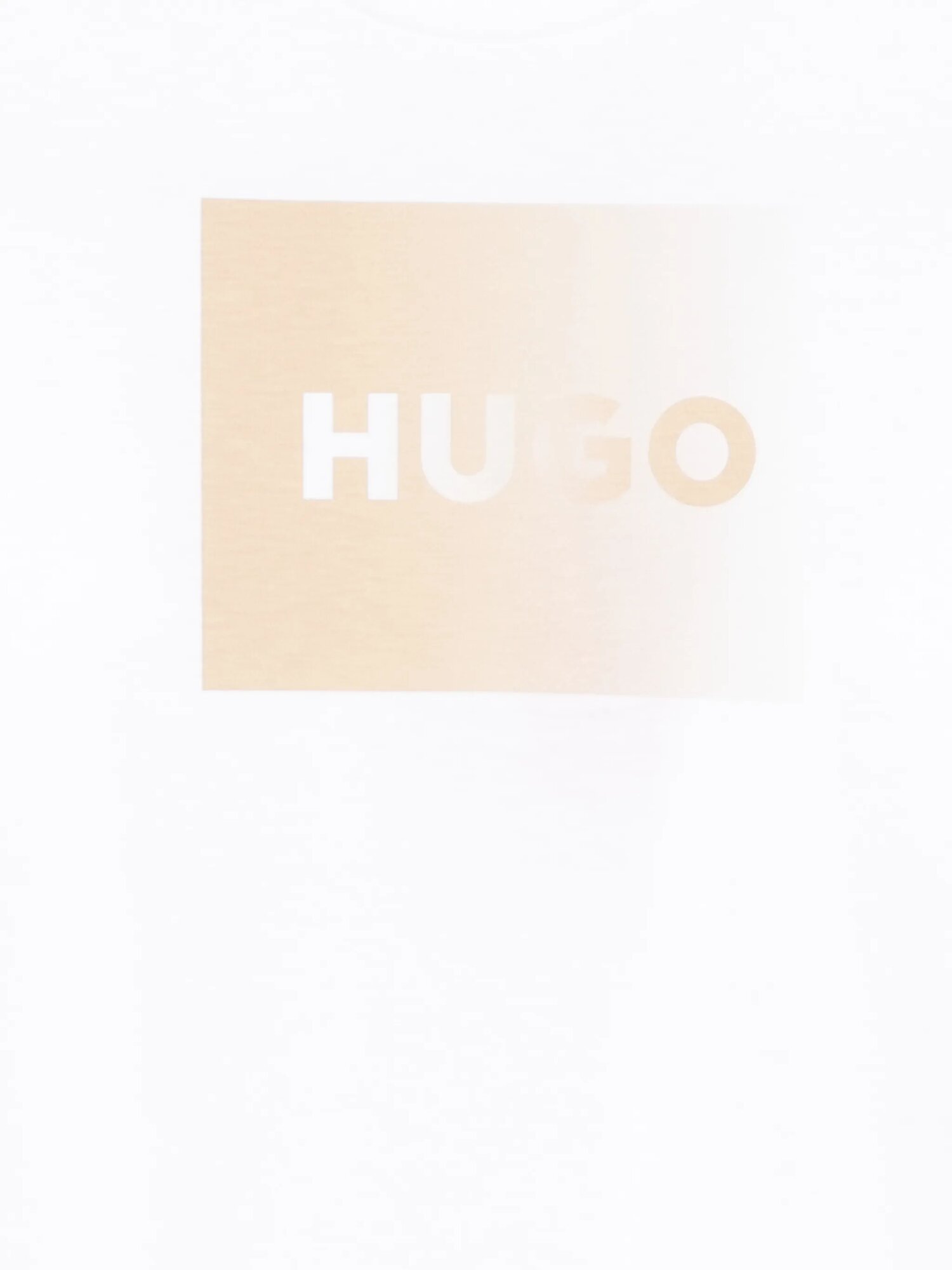Футболка HUGO, размер 4 года, бежевый/белый — фото 1