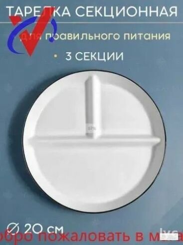 Бестселлер, белоснежная тарелка 20,5 см