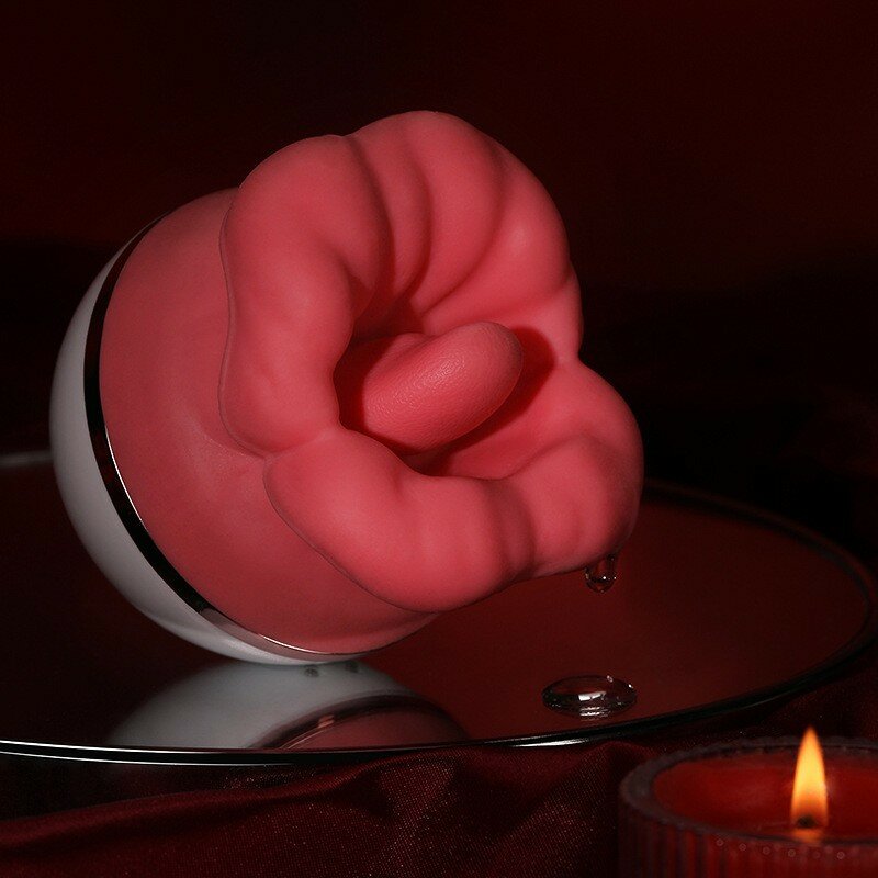 Популярный на Amazon красный вибратор с розой, большой рот, сосание, лизание, женский мастурбатор, взрослый секс-игрушка