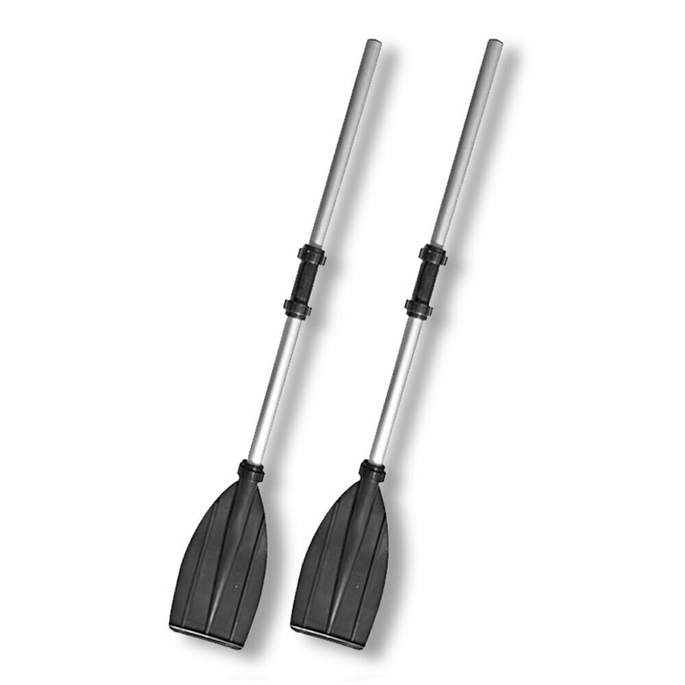 2Pcs Разделяемые весла для резиновой лодки, толстые алюминиевые спары для рыбацкой лодки, ручные весла для плота, аксессуары для катания на лодке, материал ABS + алюминий магний сплав, внешний диаметр алюминиевой трубы 27.5мм, толщина стенки алюминиевой