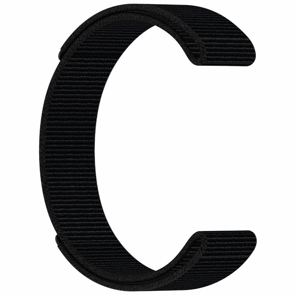 20 мм/22 мм26 мм Нейлоновая часовая полоса для спортсменов самоклеящаяся закрытие ленты, Черный - 26mm