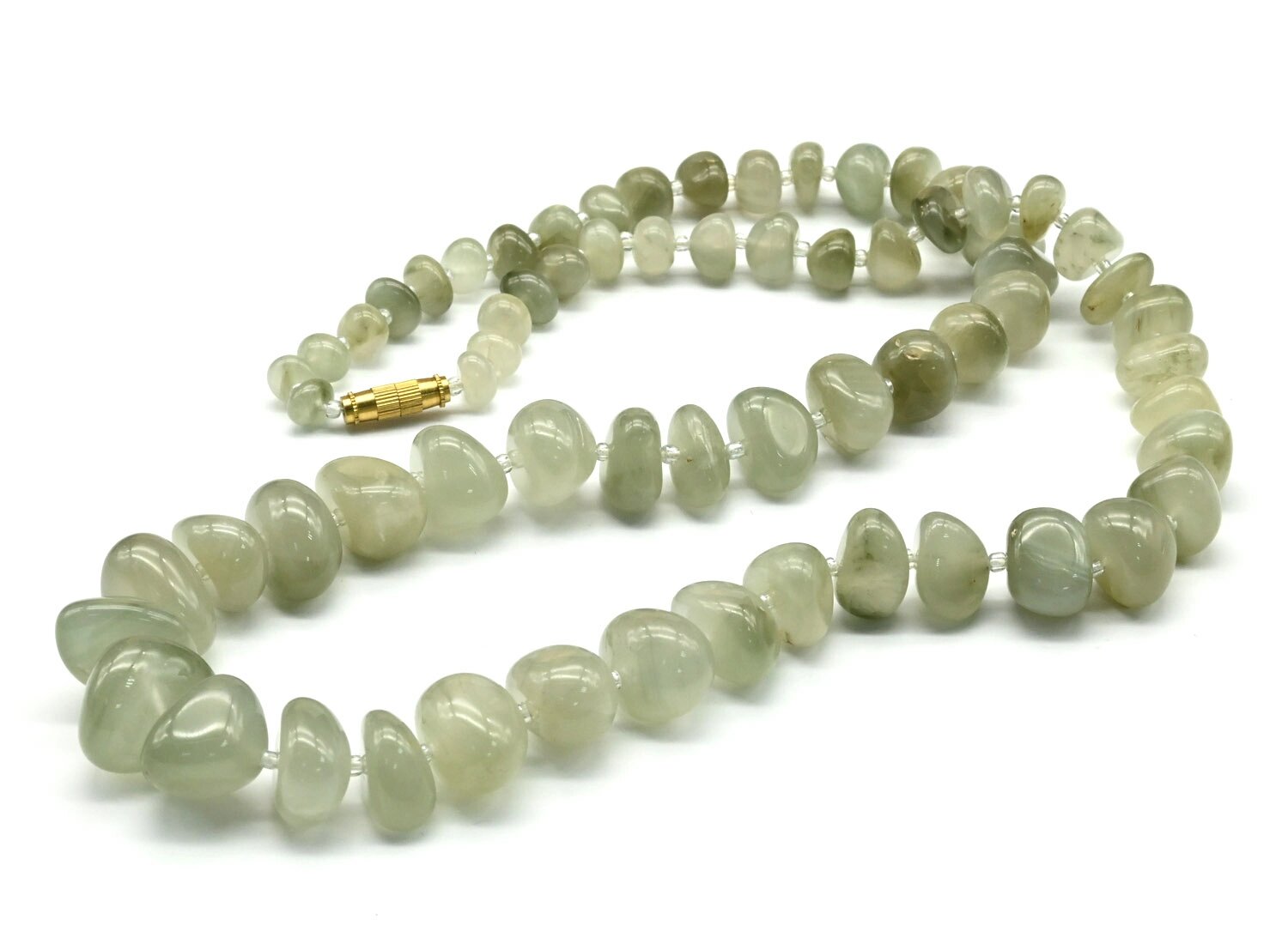 Бусы, хризоберилл