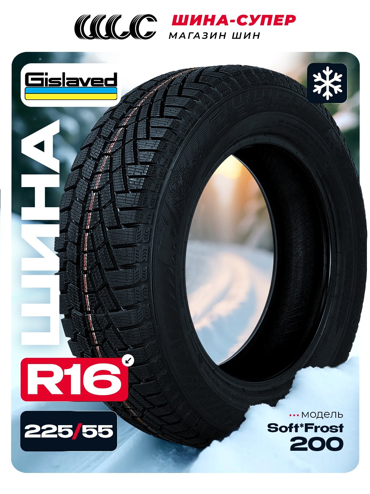 Зимние шины Gislaved Soft*Frost 200 225/55 R16 99T