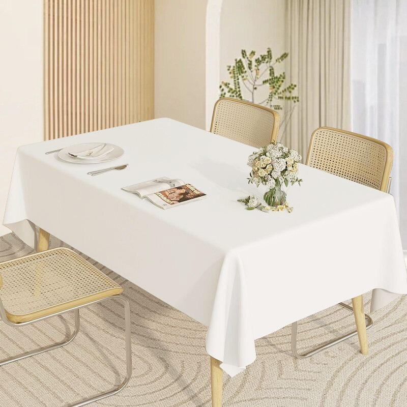 Белая скатерть из овчины, легкая роскошь, высококачественное ощущение, не требует стирки, водонепроницаемая, маслостойкая, коврик для кофейного стола, домашняя обеденная скатерть, скатерть интернет-знаменитости