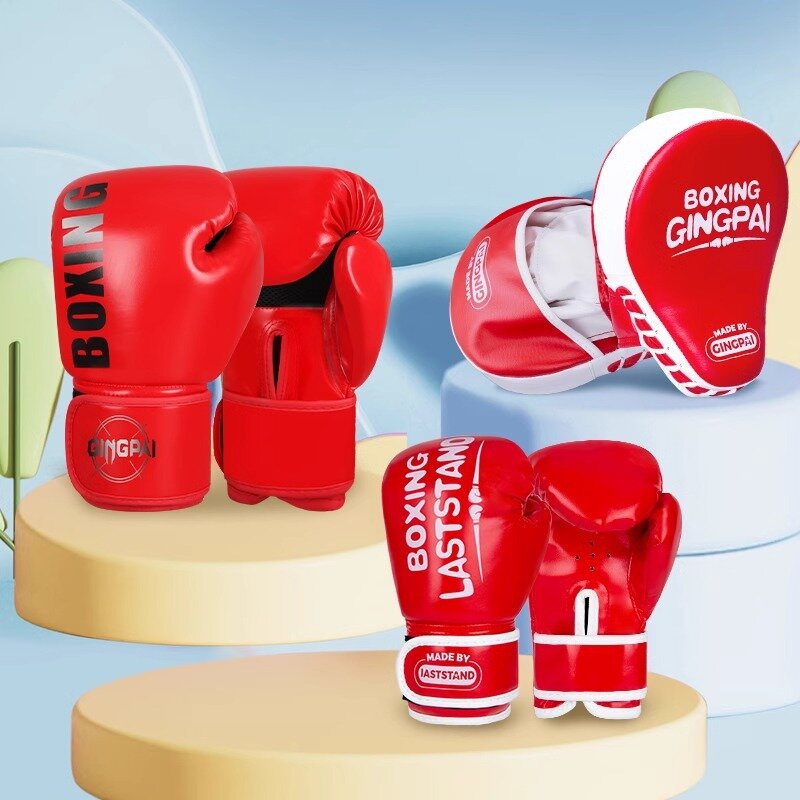 Детские боксерские перчатки, набор для родителей и детей, муай-тай, мишень для рук, мишень для ног, развлечение, упражнения, домашний тренировочный партнер
