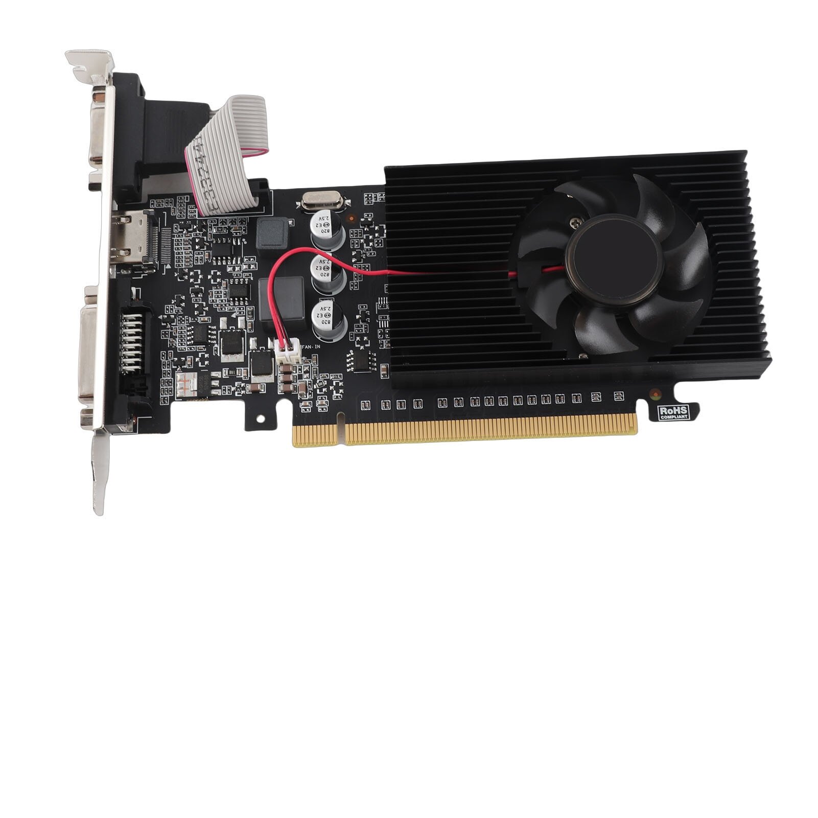 Видеокарта gt705 2gd3 2gb gddr3 64bit с тихим кулером pcie для настольного пк