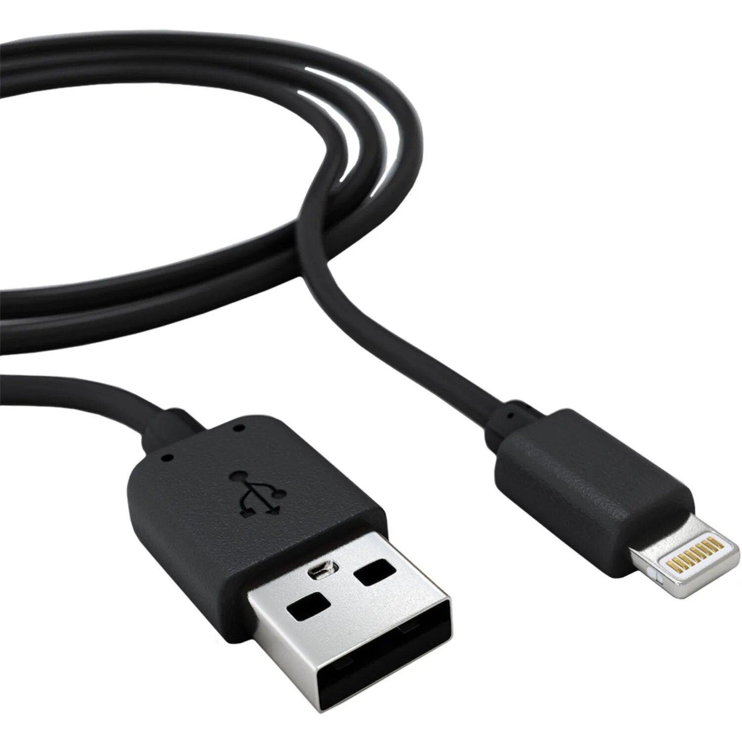Кабель USB 2.0 - Lightning, М/М, 2 м, Red Line, чер, УТ000009514