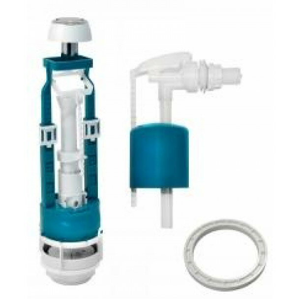 Арматура для смывного бачка СБкпм-БпрН-А-В Р боков хром инкоэр