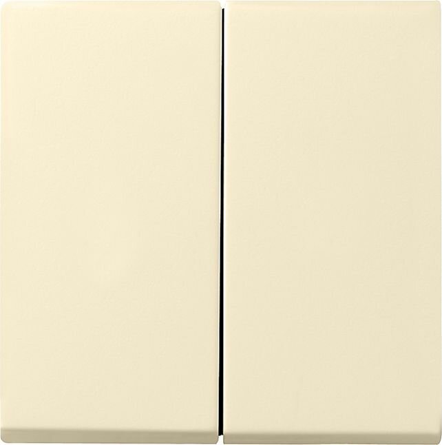 Клавиши Gira клавиша / накладка двухклавишный без подсветки пластмасса кремовый глянцевый