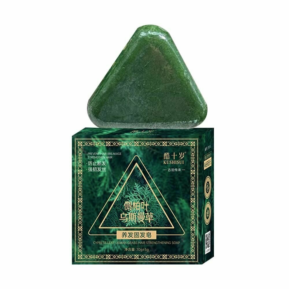 Твердый шампунь с туей восточной, против выпадения волос.