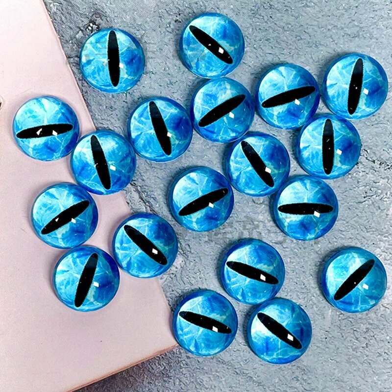 DIY полусферическое стекло кошачий глаз животное зрачок поворотная палочка динозавр глазное яблоко кукла ручной работы