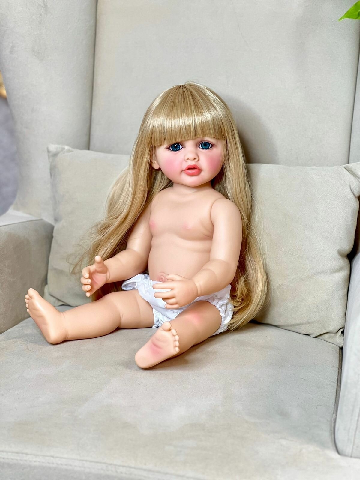 Кукла Реборн виниловая 55см без одежды (FA-542W)